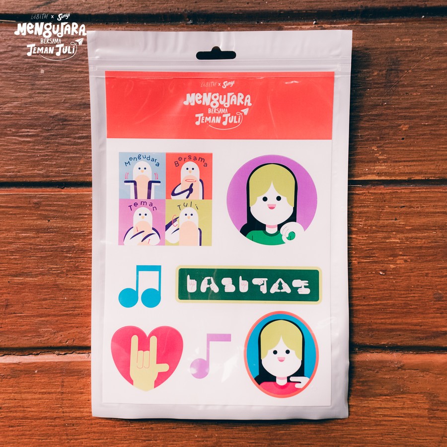 Jual Stiker edisi Mengudara bersama Teman Tuli | Shopee Indonesia