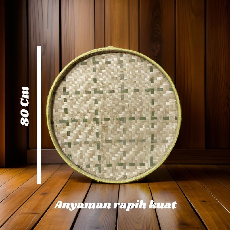 Jual Tampah bambu jumbo 80 cm tampah bambu besar | Shopee Indonesia