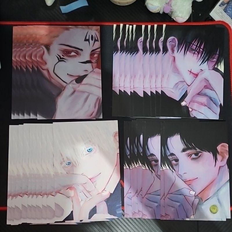 Jual jujutsu kaisen sukuna toji yuuta okkotsu yuta gojo satoru artprint ...