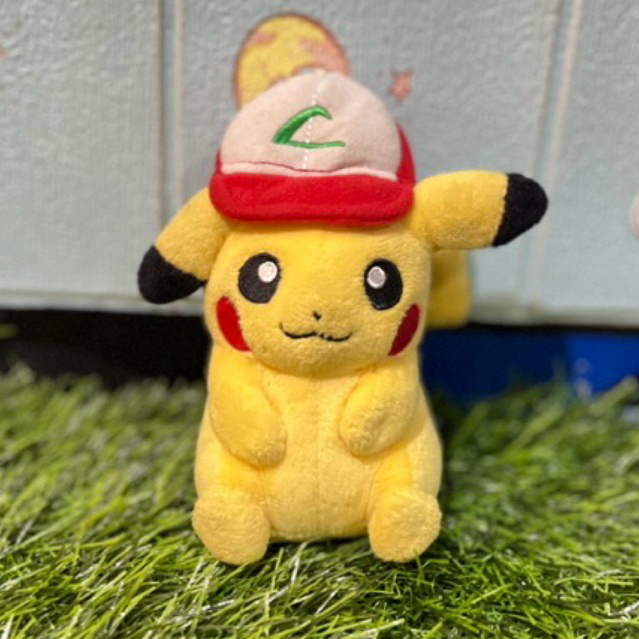 Jual Boneka Plush Keychain Pokemon Pikachu Ash Ketchum Hat Original ...