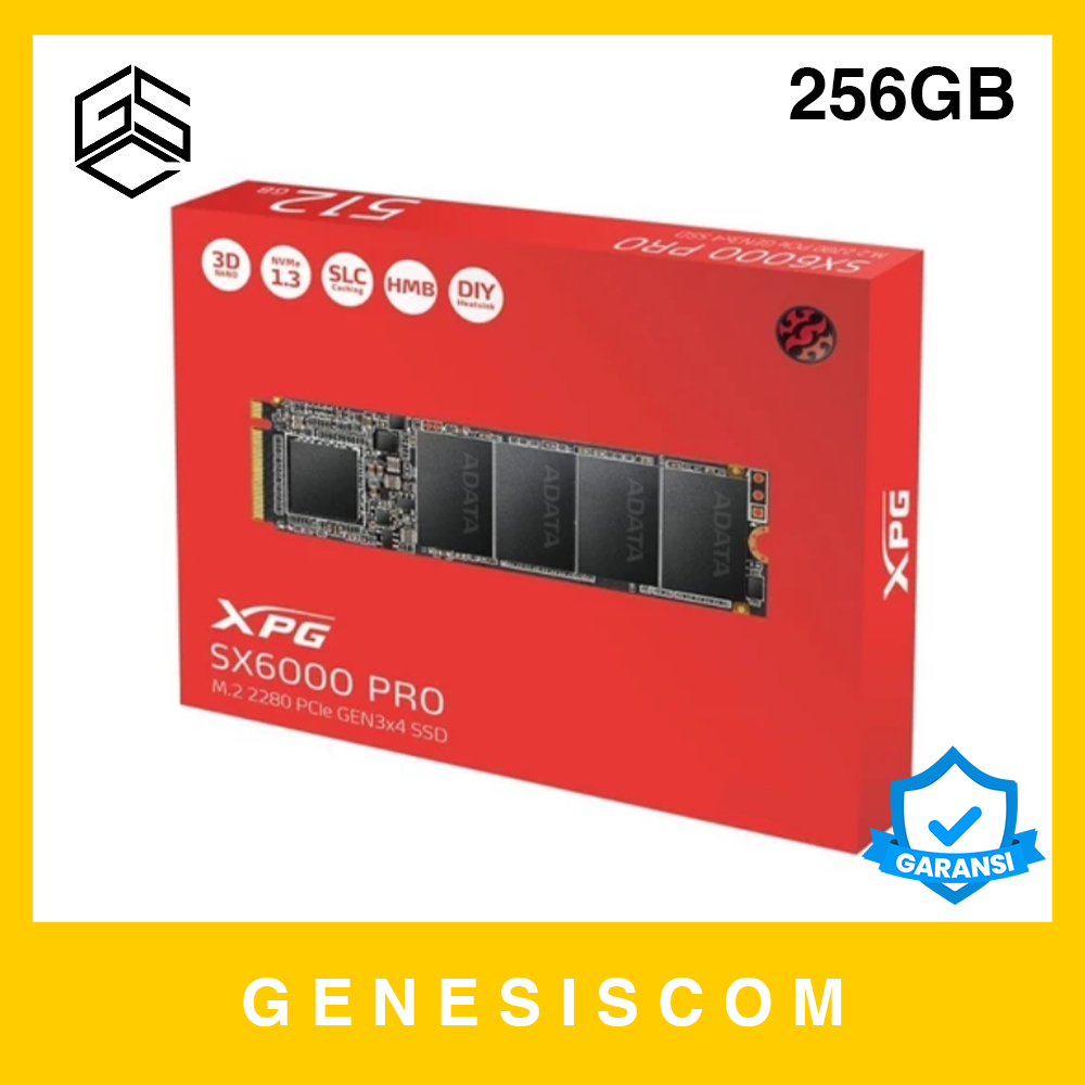 Jual SSD ADATA XPG SX6000 Pro 256GB M2 2280 NVME PCIe Gen3 x4 M.2 3D ...