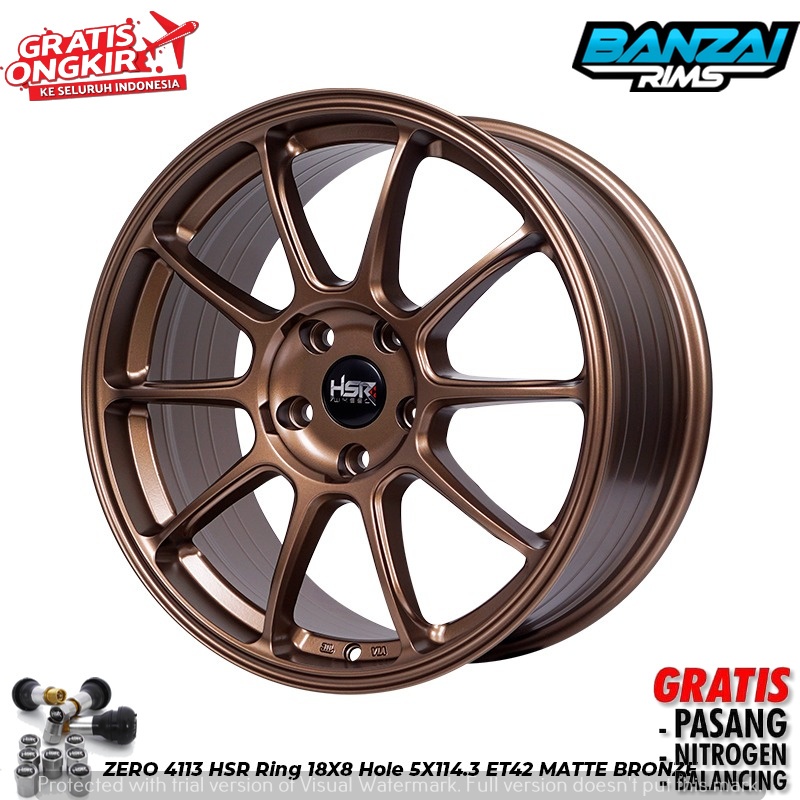 Jual Velg Racing Mobil Civic Turbo Alphard Camry Innova Zenix Almaz Crv Hrv Ring 18 Pelek Hsr ...