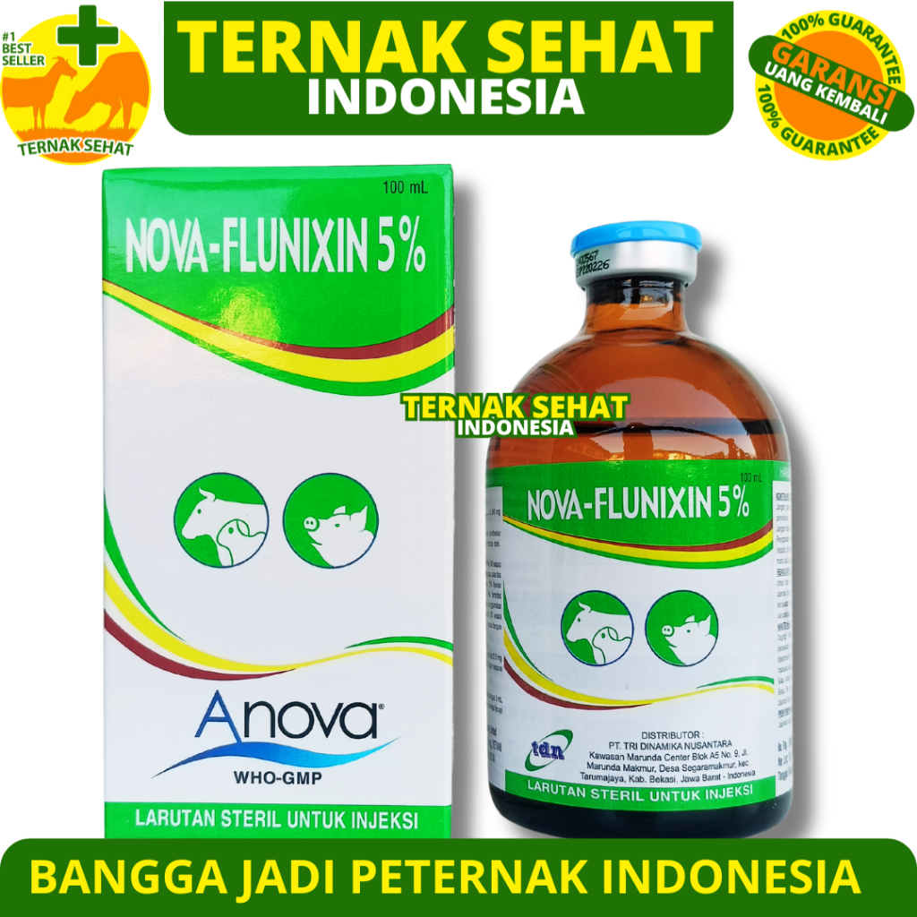 Jual NOVA FLUNIXIN 5% 100ML - Obat Analgesik Antipiretik dan Anti ...