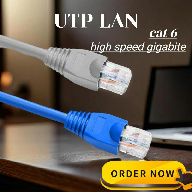 Jual KABEL LAN UTP CAT 6 GIGABYTE 60 CM - 100 CM | Shopee Indonesia