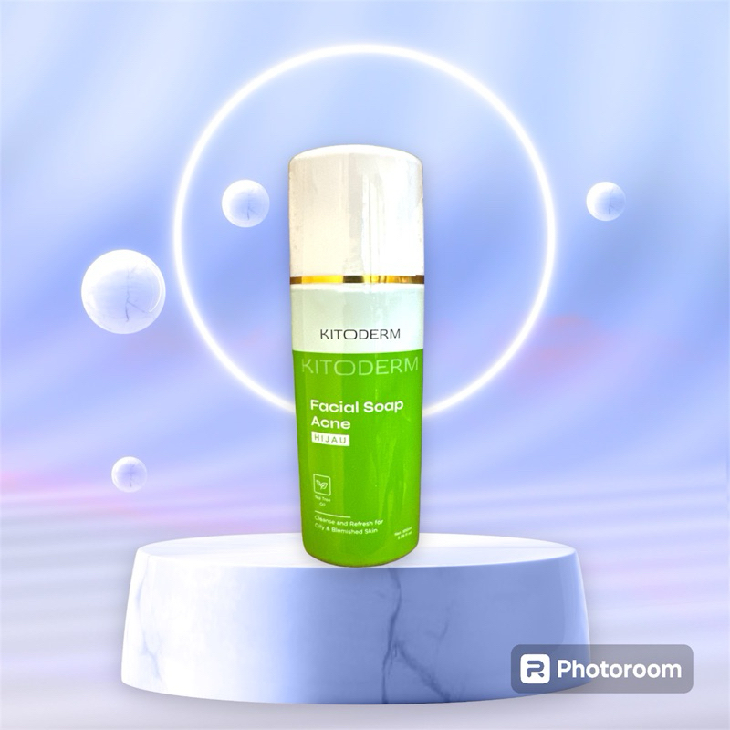 Jual Facial Soap Acne hijau Kitoderm | Shopee Indonesia