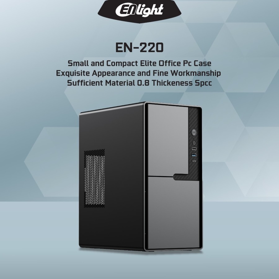 Jual CASING ENLIGHT EN-220 M-ATX USB 3.0 300W PSU | Shopee Indonesia