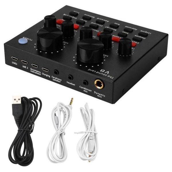 Jual Sound Card V8/V8S V8K Bluetooth Audio USB External / Live Mixer Audio V8/V8S V8K | Shopee ...