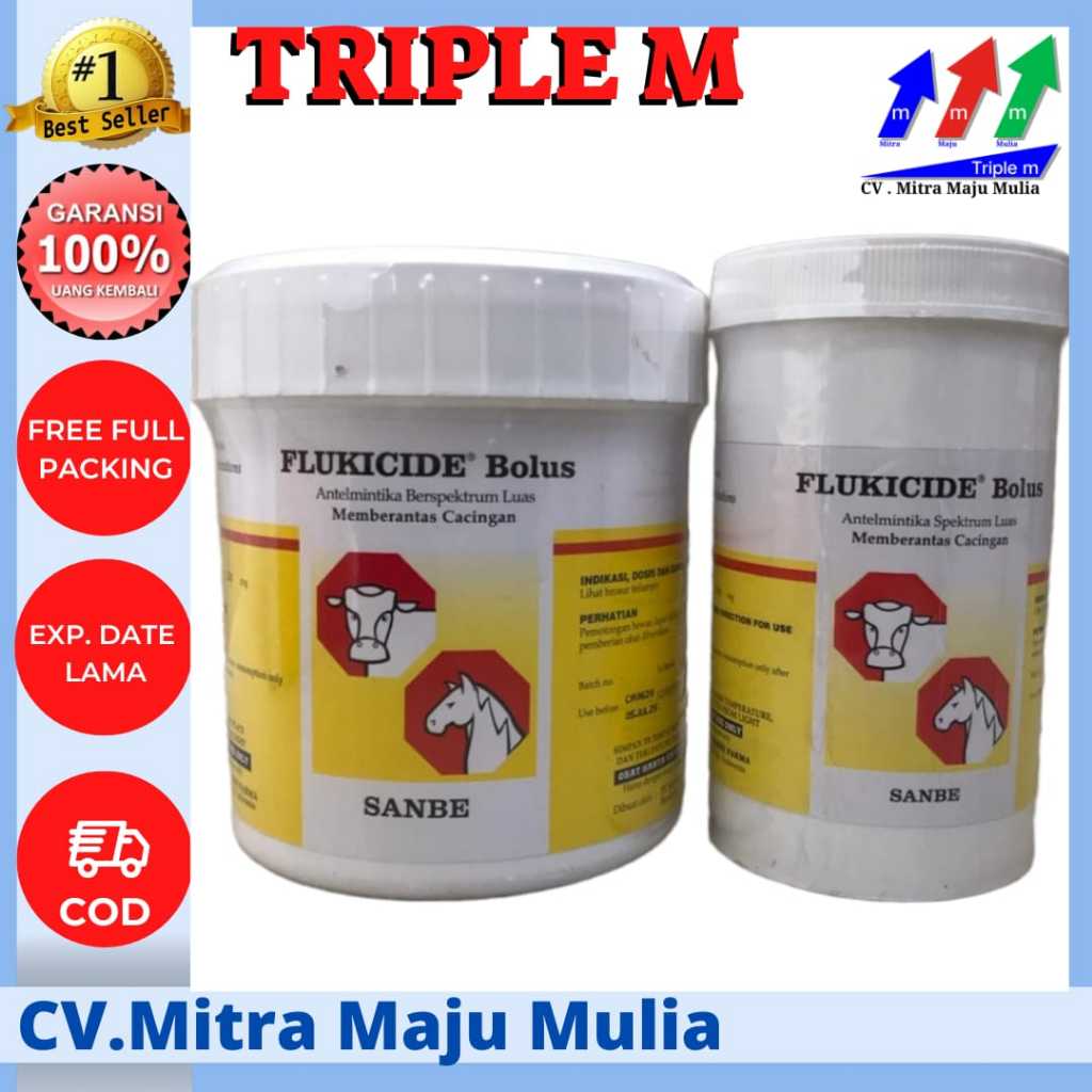Jual FLUKICIDE 12 BOLUS FLUKICIDE 42 BOLUS Obat Cacing Berspektrum Luas ...
