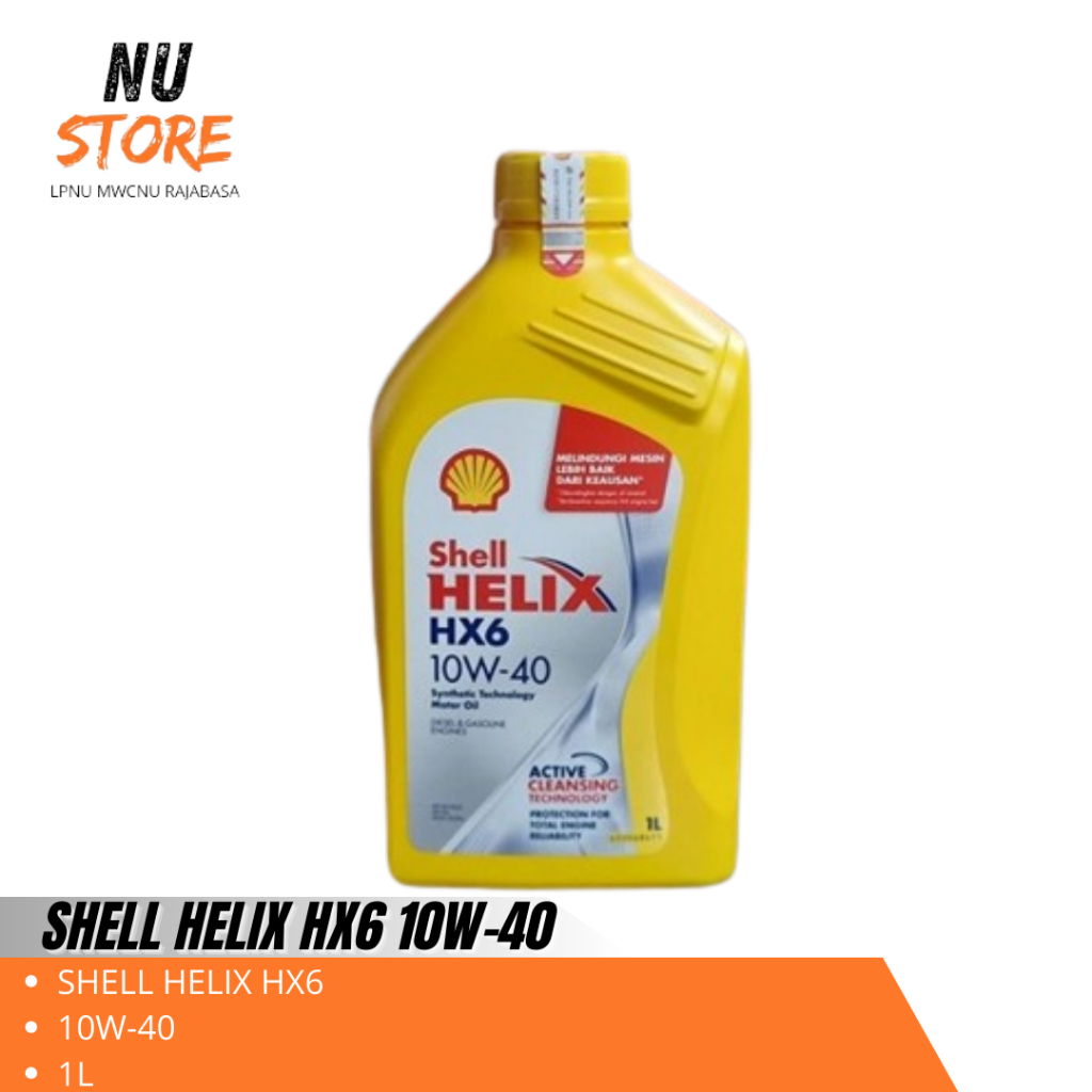 Jual Shell Helix HX6 10W-40 1L Oli Mobil/Motor | Shopee Indonesia