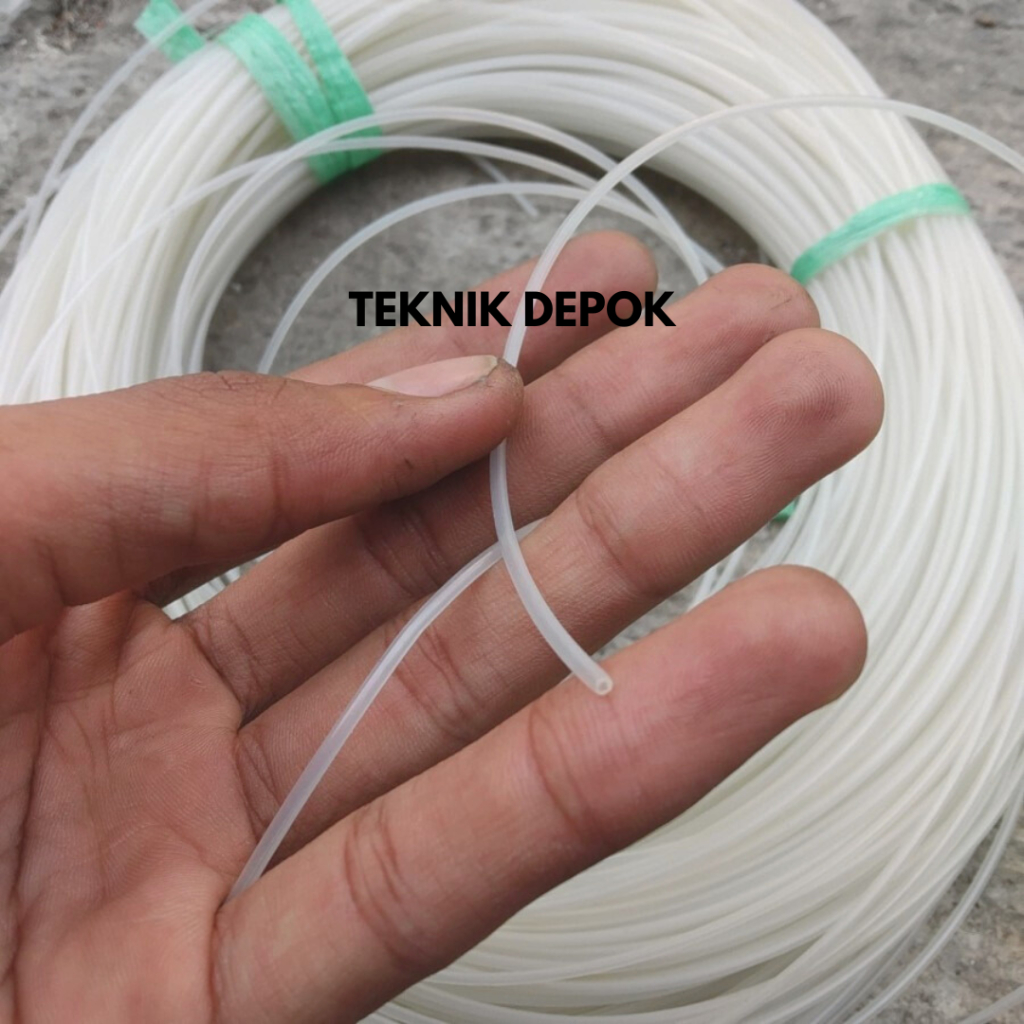 Jual PER ROLL Selang Mikro 1.7 mm Putih Kecil Hose Rotan Piping ...
