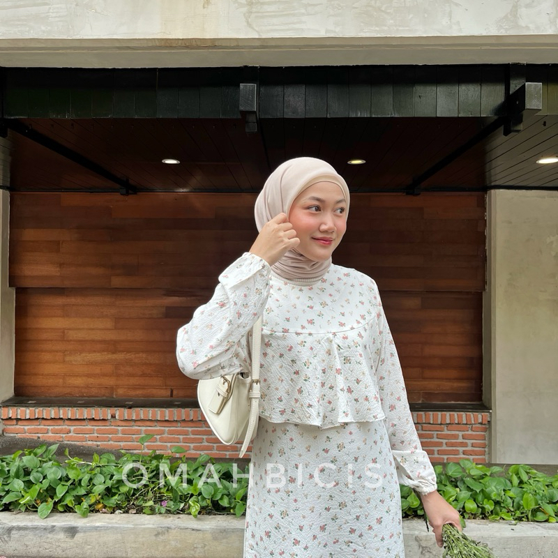 Jual Himari Dress korean vintage- Dress Korea- Dress crinkle - Dress ...