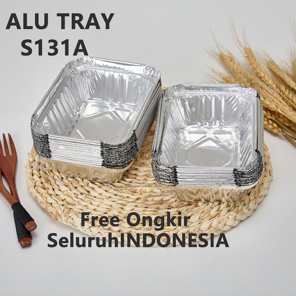 Jual Alumunium Foil Tray Cup S131A Lasagna Macaroni Schotel Klapertart Spaghetti Brulee Brownies ...
