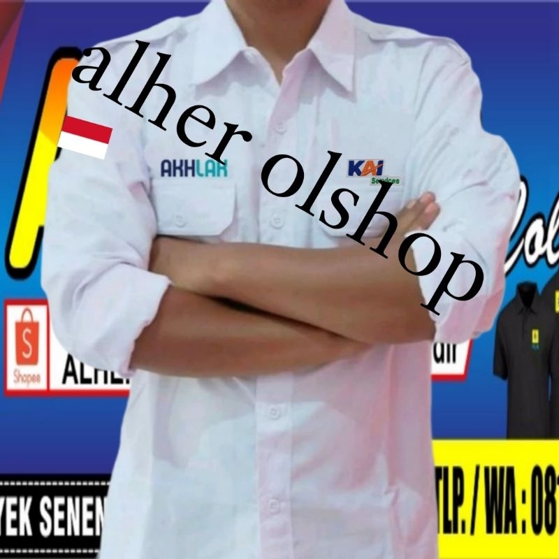 Jual Kemeja akhlak KAI baju akhlak KAI seragam akhlak KAI pdh akhlak KAI kemeja kerja akhlak KAI ...