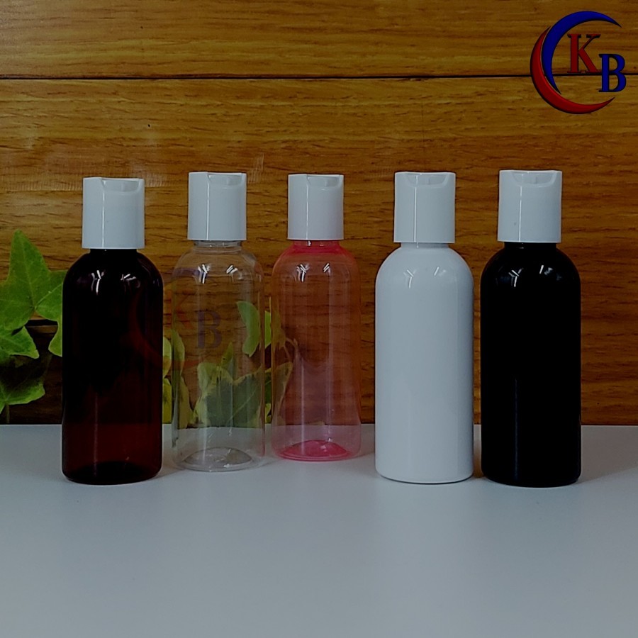 Jual BOTOL DISCTOP 60 ML PRESSTOP PUTIH / BOTOL PLASTIK PET 60ML NECK ...