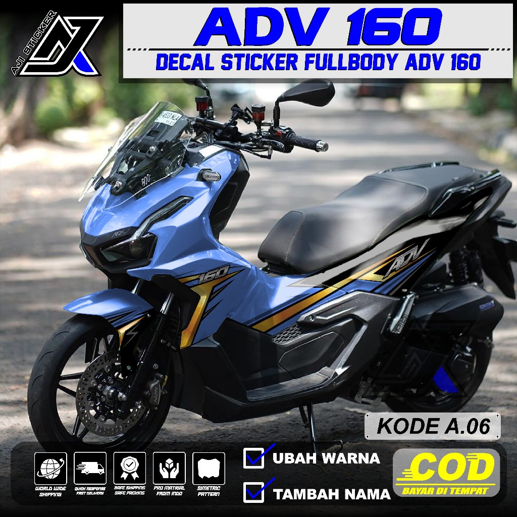 Jual (COD) Decal ADV 160 Full Body Grafis Terbaru - Sticker adv 160 ...