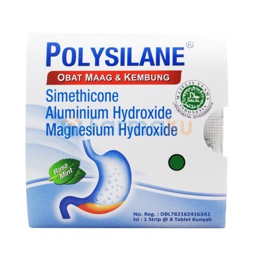 Jual Polysilane Tablet 8's - Obat Maag, Obat Nyeri Lambung, Sakit Ulu ...