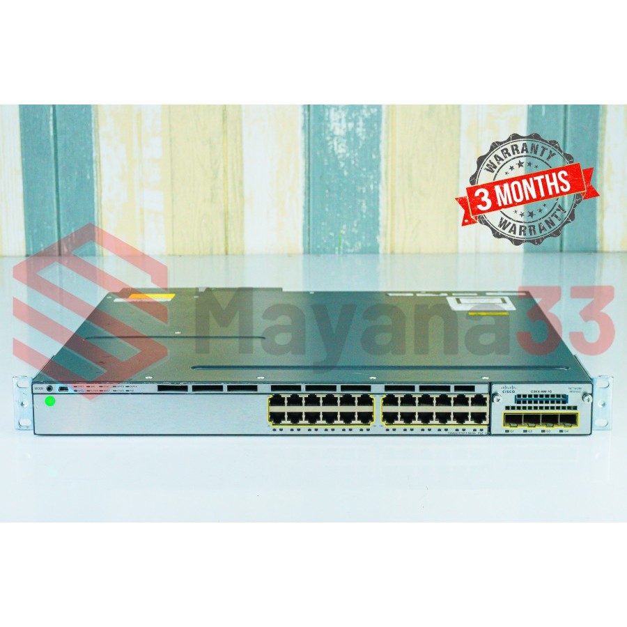 Jual Cisco Catalyst 3750-X Series PoE+ WS-C3750X-24P-S Module C3KX-NM ...