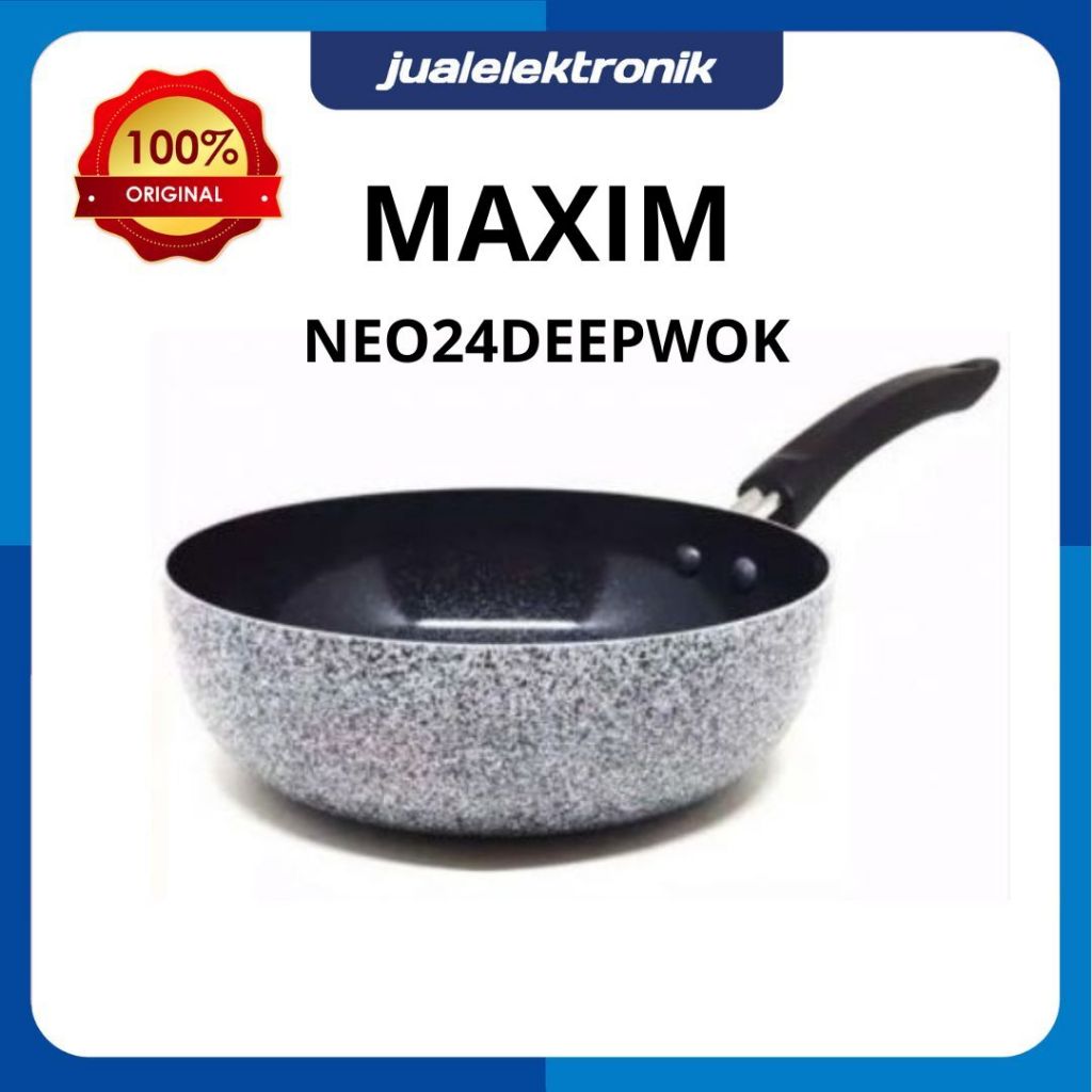 Jual Maxim NEO24DEEPWOK NEO-24-DEEP WOK – Neostone 24 Cm Deep Wok ...
