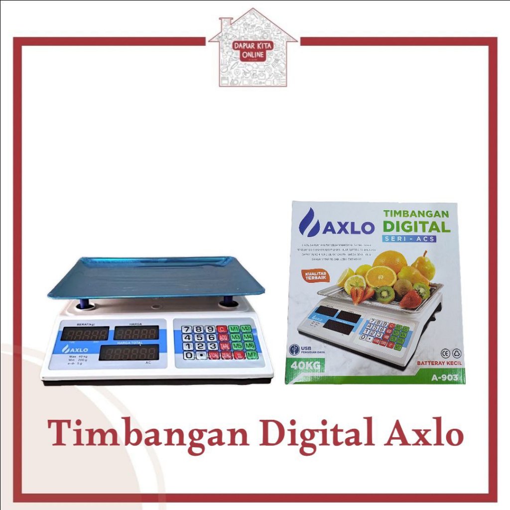 Jual Axlo Timbangan digital A-903 / Timbangan digital axlo SERI - ACS ...