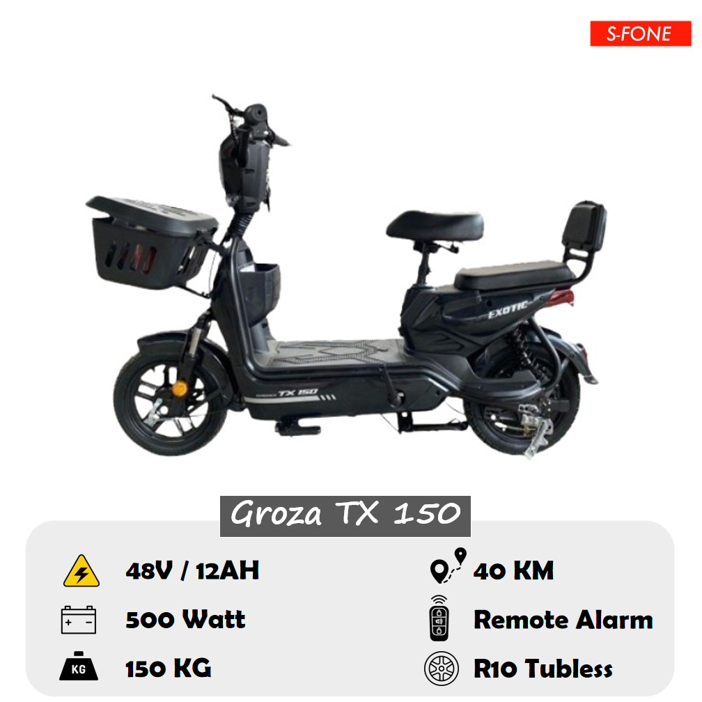 Jual Sepeda Listrik EXOTIC GROZA TX 150 500 Watt Electric Bike By ...