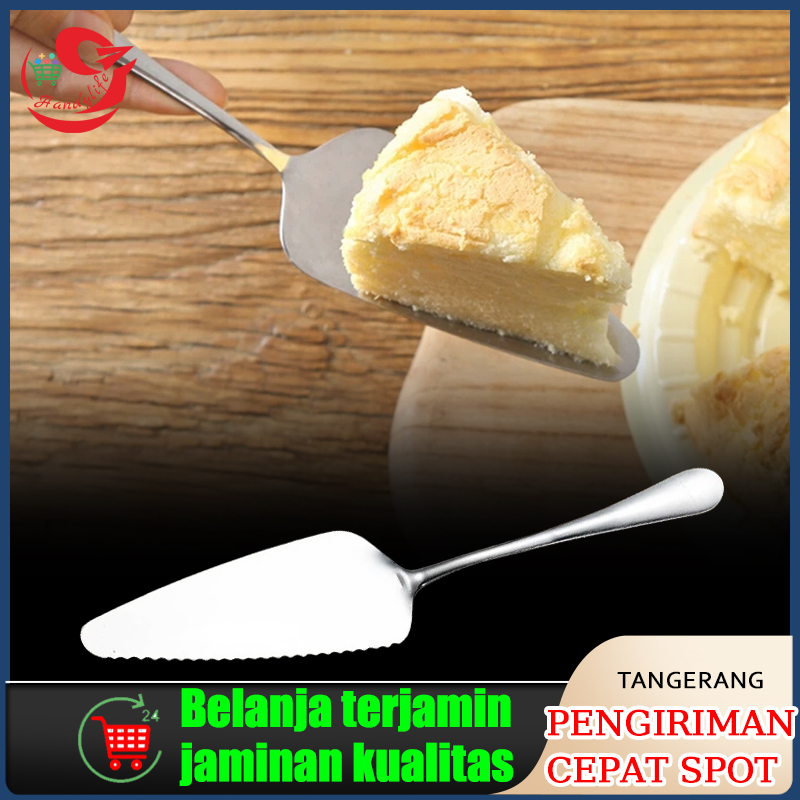 Jual Sendok Pisau Segitiga Pemotong Kue Lapis Bolu Tart Cake Ulang ...