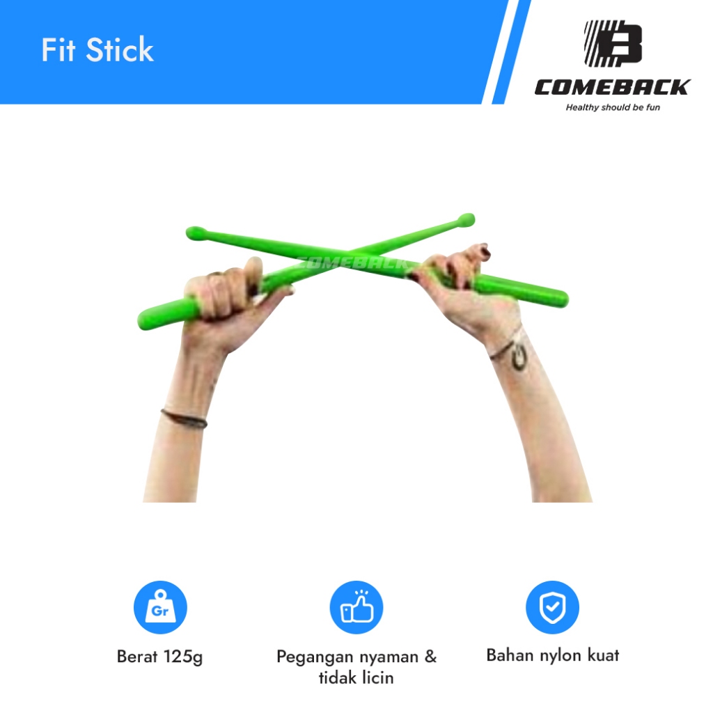 Jual Comeback Fit Stick, Nylon 125gr,exercise stick | Shopee Indonesia