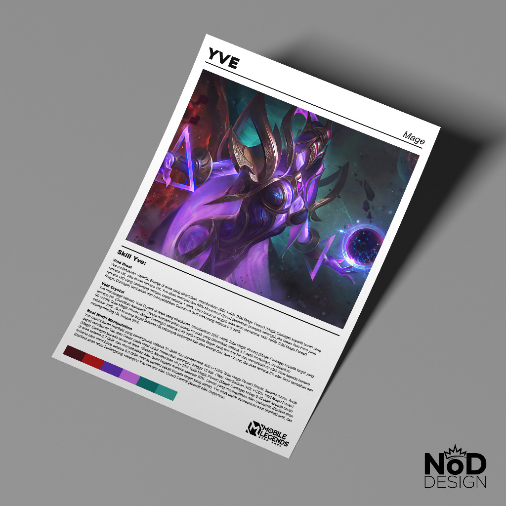 Jual Poster Yve Mobile Legends Bang Bang A3 | Shopee Indonesia
