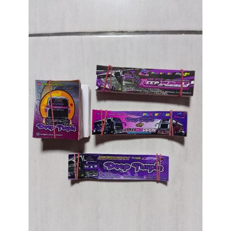 Jual stiker bus Deep Purple tunggal jaya campur 5.pcs | Shopee Indonesia