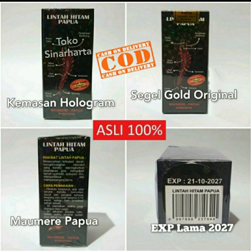 Jual Minyak Lintah Hitam Papua 100% Original Asli Pembesar Alami Minyak Lintah Hitam Papua Asli ...