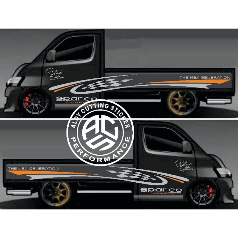 Jual STICKER STICKER CUTTING MOBIL PICK UP GRANDMAX READY STOCK BISA ...