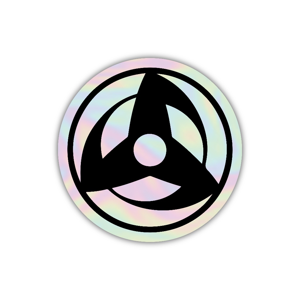 Jual Z211 sticker mata sharingan anime naruto, stiker hologram satuan ...
