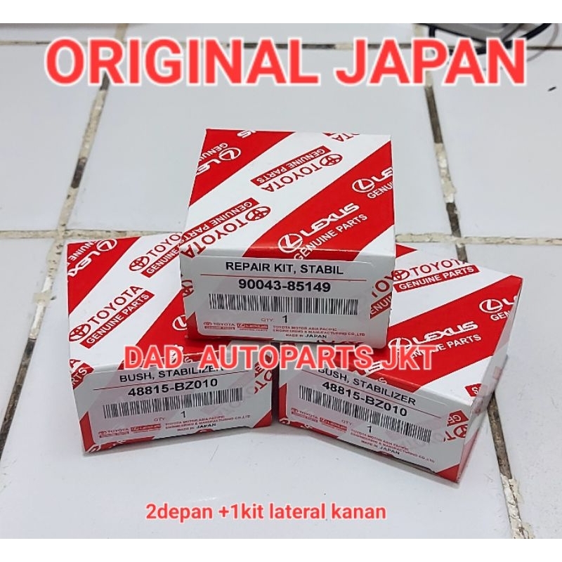 Jual KARET STABILIZER DEPAN+STABIL KIT LATERAL BELAKANG AVANZA XENIA ...