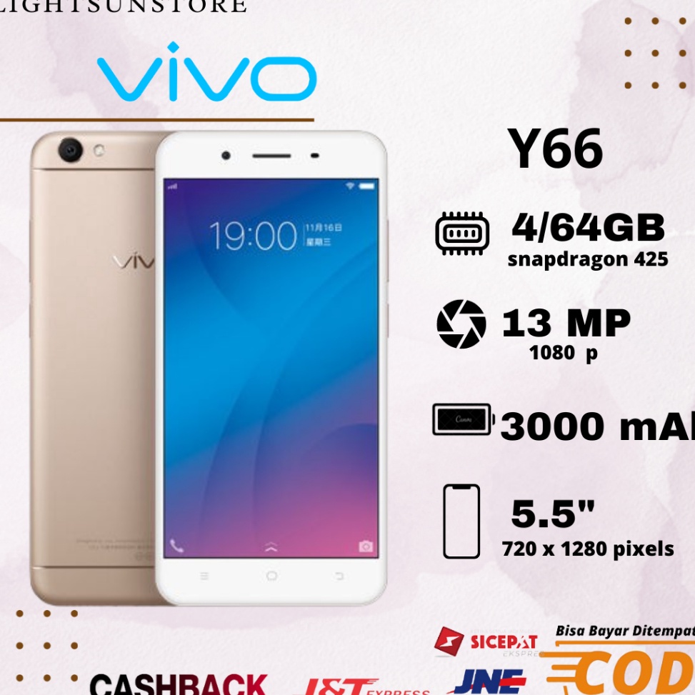 Jual Vivo Y66 Ram 464 Gb Garansi 1 Tahun Kode T1o7 Shopee Indonesia