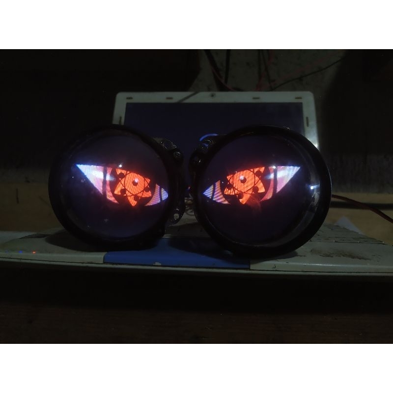 Jual 12v-24v tft display animasi gif lensa biled 2.5inch 5 animasi ...