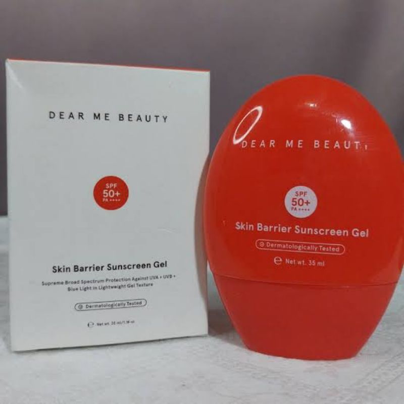 Jual Dear Me Beauty Skin Barrier Sunscreen Gel SPF 50 PA++++ (35gr ...