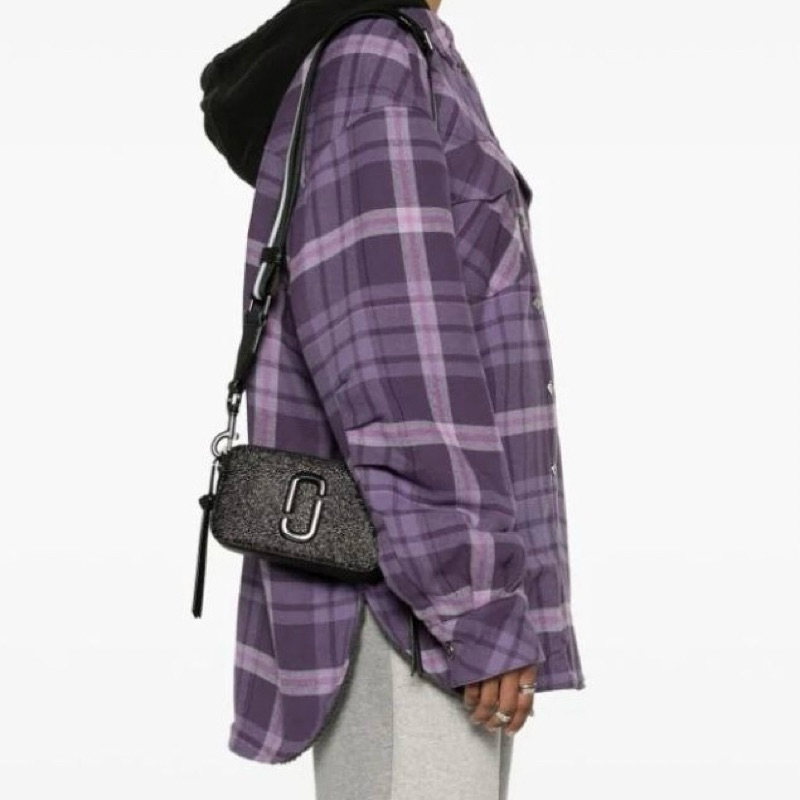 Jual Original Marc Jacobs MJ The Metallic Glitter Snapshot Camera Bag ...