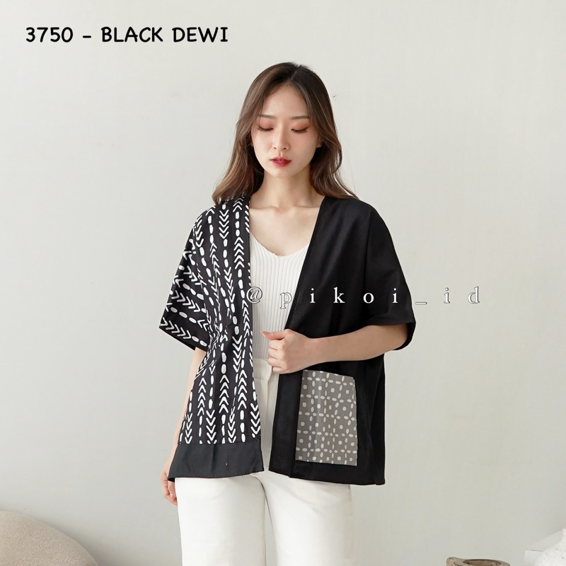 Jual Cardigan batik wanita modern katun linen polosan / Outer etnik ...