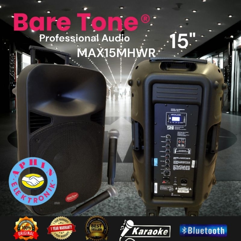 Jual Speaker Baretone 15 inch MAX15MHWR Speaker bluetooth Speaker ...