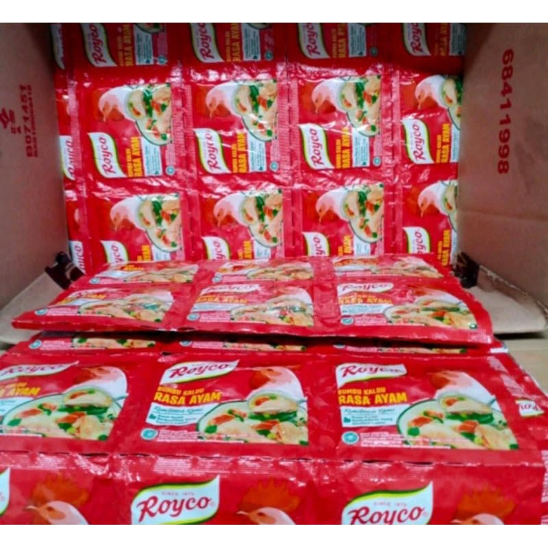 Jual Royco kaldu rasa ayam kemasan 8 gram 1 renteng isi 10 sachet ...