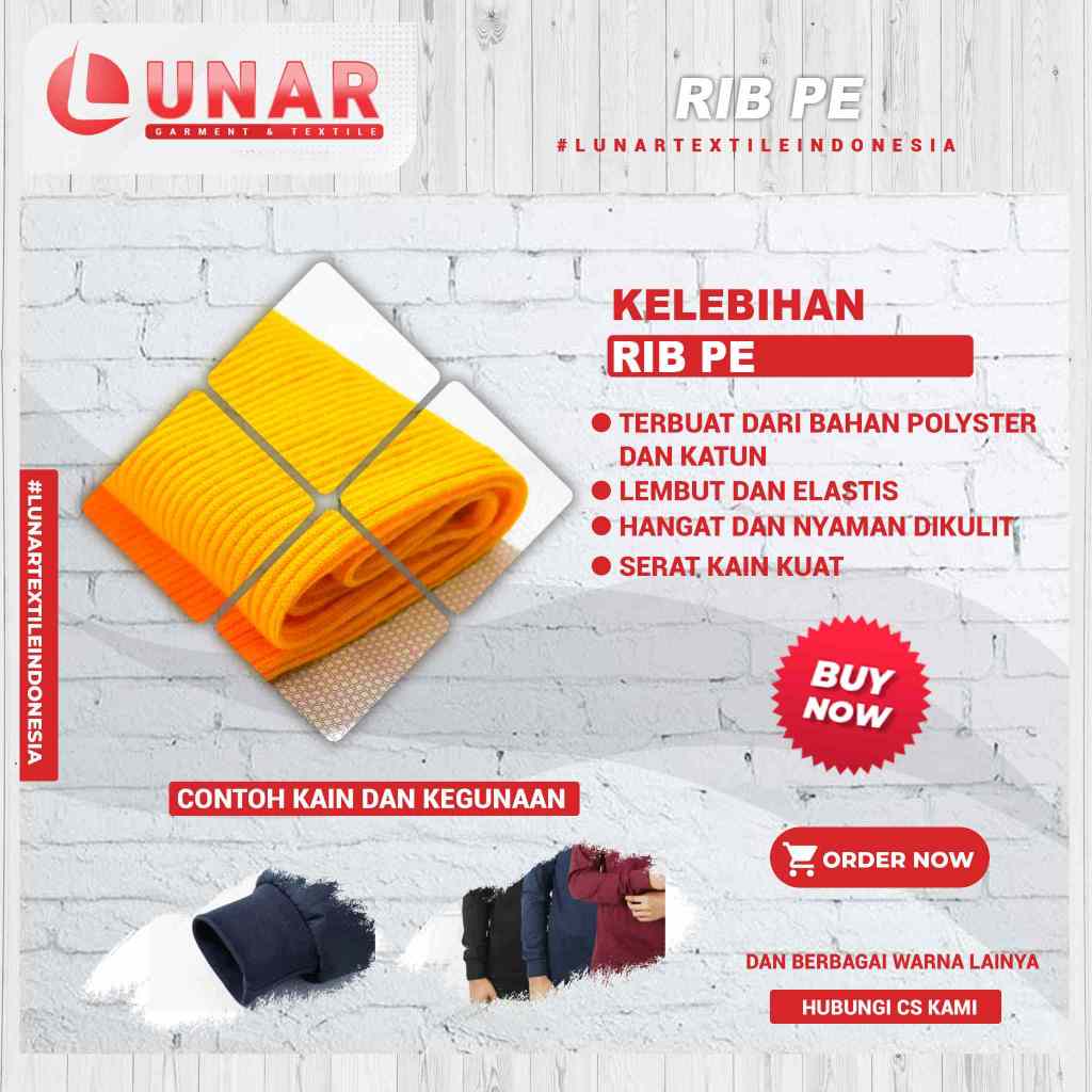 Jual Kain RIB atau BUR PE 1/2 KG Manset Jaket, Sweater, Hoodie untuk ...