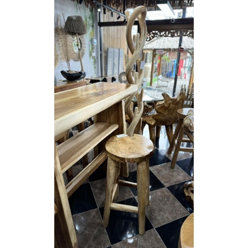 Jual TEAK BAR STOOLS 75CM | Shopee Indonesia