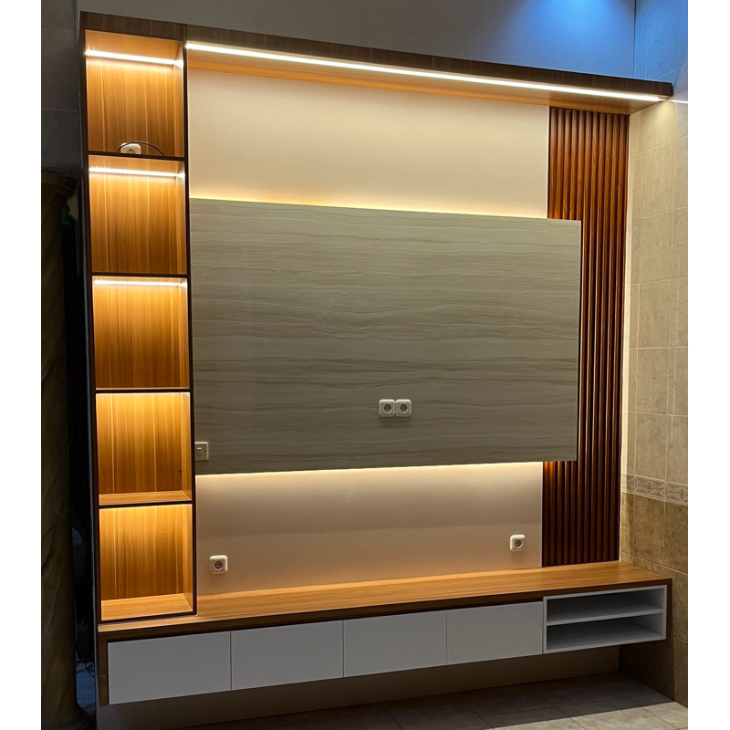 Jual backdrop tv minimalis hpl | Shopee Indonesia