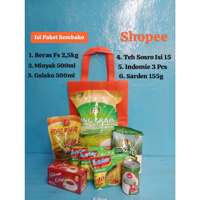 Jual Paket Sembako C 6 Macam | Shopee Indonesia