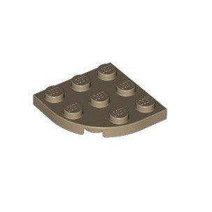 Jual Lego Dark Tan Part 30357 Plate, Round Corner 3 x 3 | Shopee Indonesia