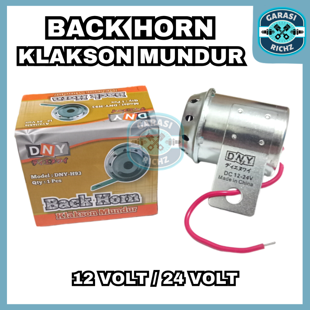 Jual BACK HORN BUZZER 12 VOLT / 24 VOLT MERK DNY ASLI ORIGINAL - ALARM ...