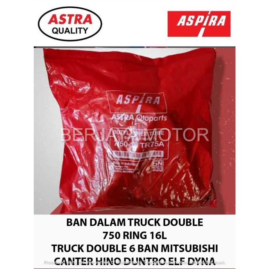 Jual BAN DALAM TRUCK DOBULE 6 BAN RING 16 750-16L CANTER HINO DUTRO ...