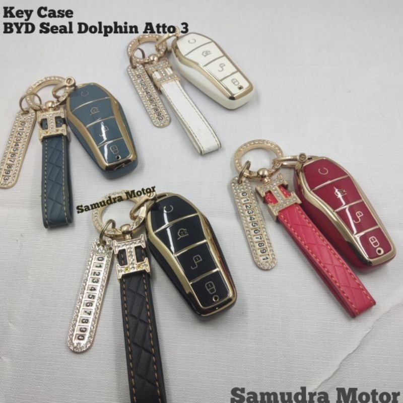Jual Casing Kunci Smart Key Mobil BYD Seal Dolphin Atto 3 [BYD0.2 ...