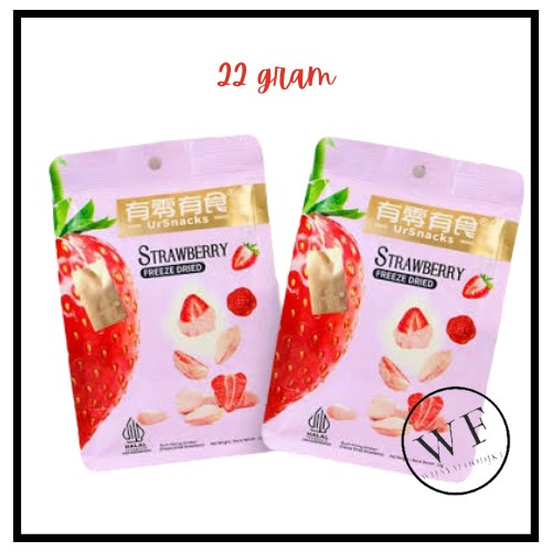 Jual TYL Ursnacks freeze dried strawberry / Snack buah kering rasa ...