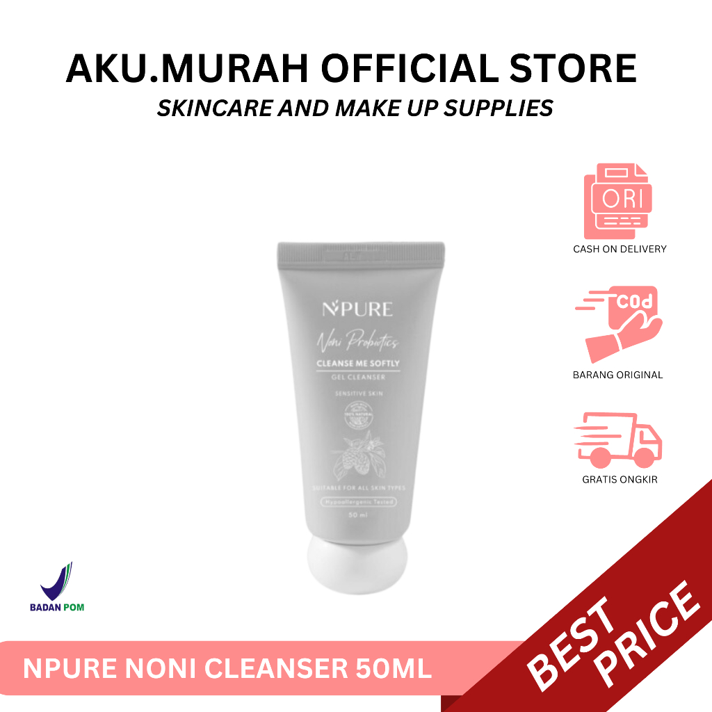 Jual NPURE NONI PROBIOTICS "CLEANSE ME SOFTLY" GEL CLEANSER/FOAM 50 ML ...