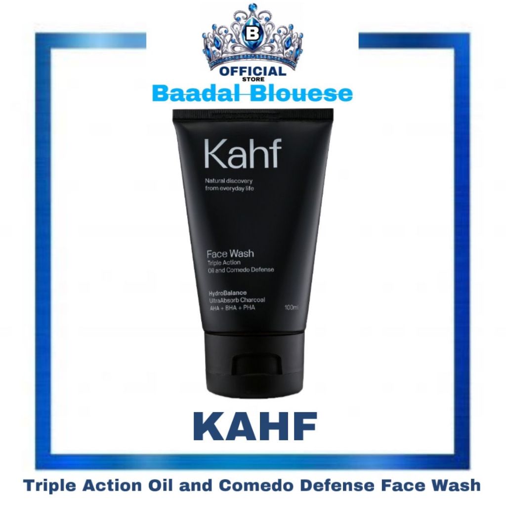 Jual Kahf Triple Action Oil and Comedo Defense Face Wash 100 ml - Sabun ...